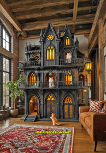 These Gothic House Cat Playgrounds Will Have Your Cat Asking for a Butler