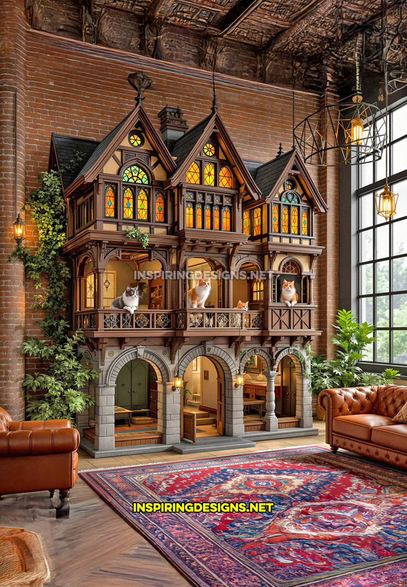 These Gothic House Cat Playgrounds Will Have Your Cat Asking for a Butler