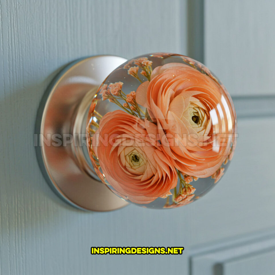 These Epoxy Flower Doorknobs Will Have Your Doors Blooming with Personality