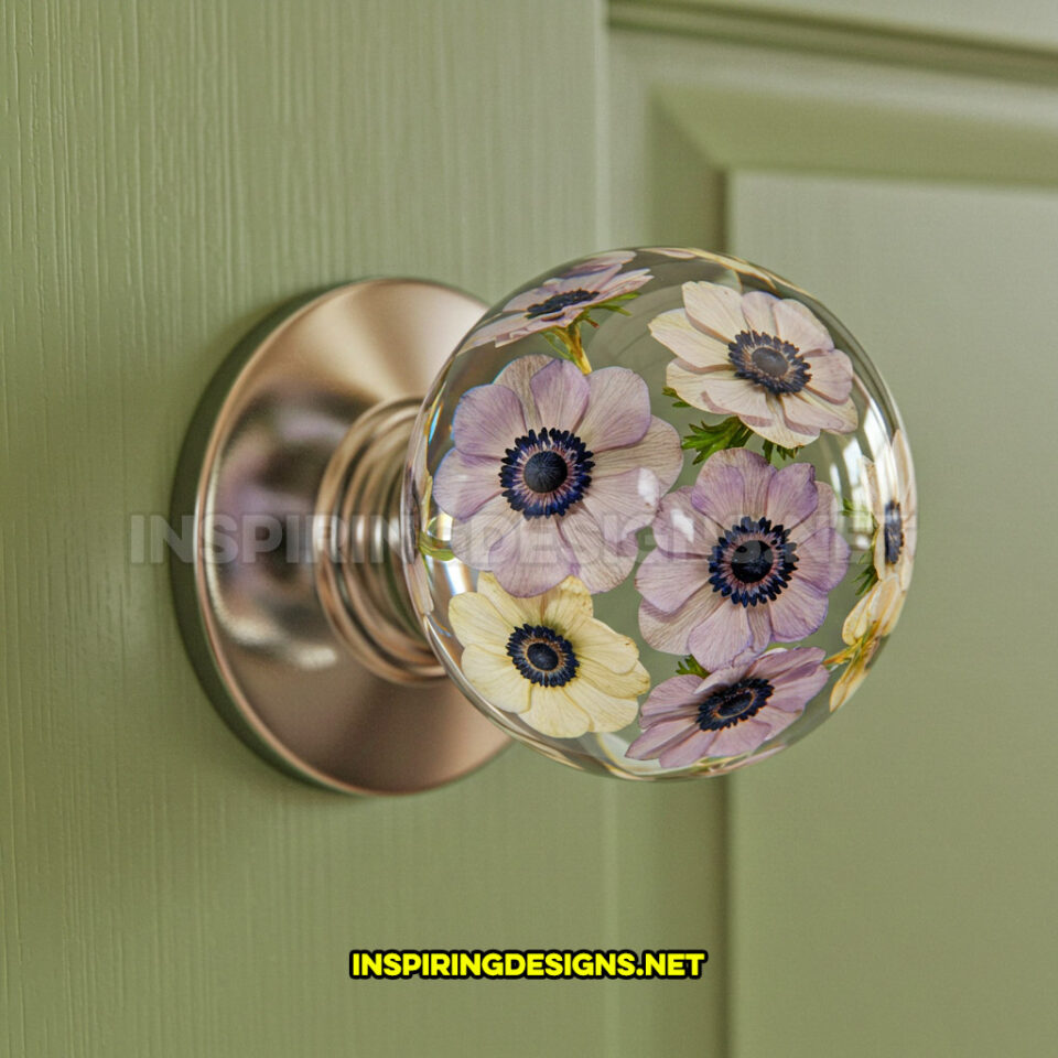 These Epoxy Flower Doorknobs Will Have Your Doors Blooming with Personality