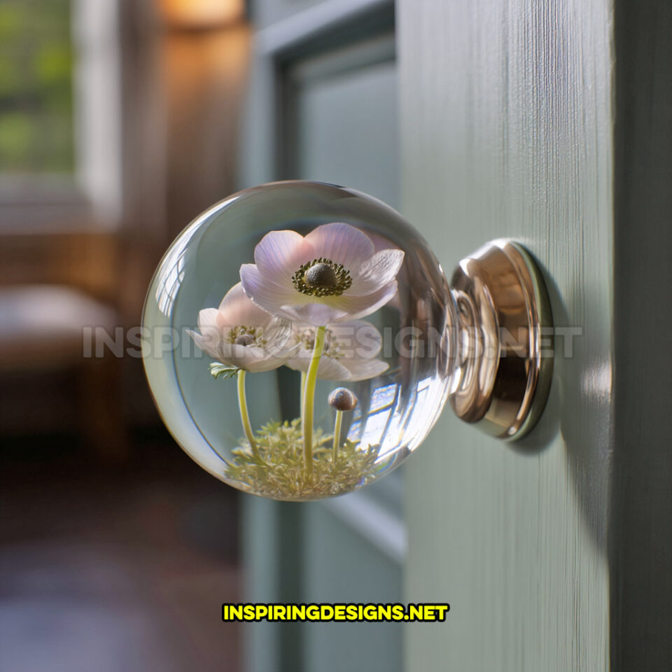 These Epoxy Flower Doorknobs Will Have Your Doors Blooming with Personality