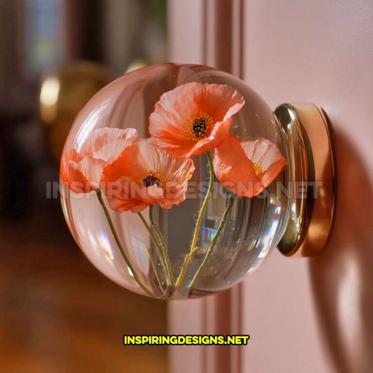 These Epoxy Flower Doorknobs Will Have Your Doors Blooming with Personality