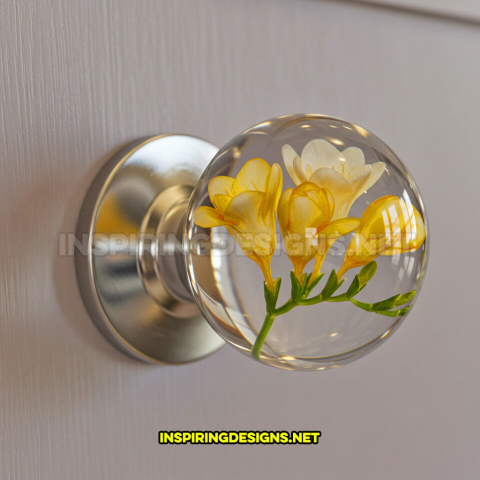 These Epoxy Flower Doorknobs Will Have Your Doors Blooming with Personality