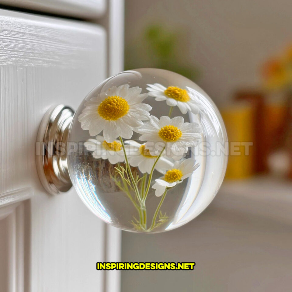 These Epoxy Flower Doorknobs Will Have Your Doors Blooming with Personality