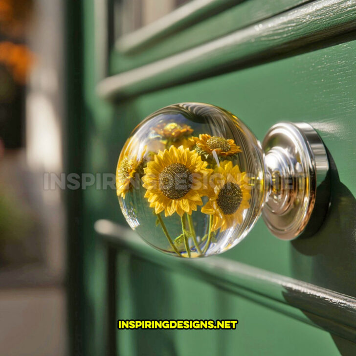 These Epoxy Flower Doorknobs Will Have Your Doors Blooming with Personality