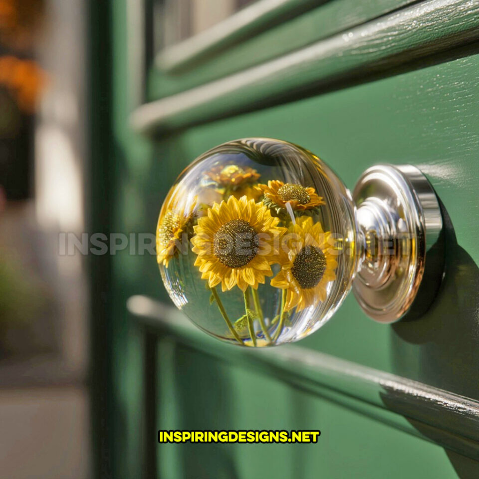 These Epoxy Flower Doorknobs Will Have Your Doors Blooming with Personality