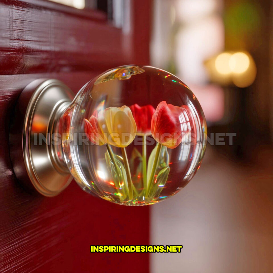 These Epoxy Flower Doorknobs Will Have Your Doors Blooming with Personality
