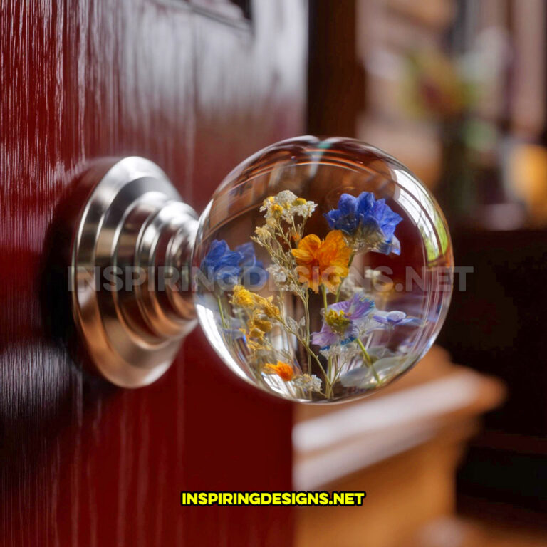 These Epoxy Flower Doorknobs Will Have Your Doors Blooming with Personality