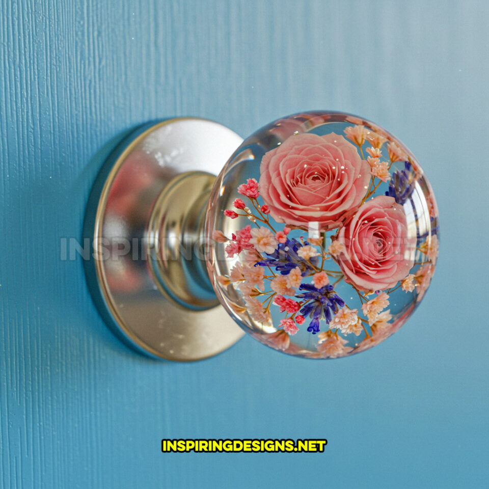 These Epoxy Flower Doorknobs Will Have Your Doors Blooming with Personality