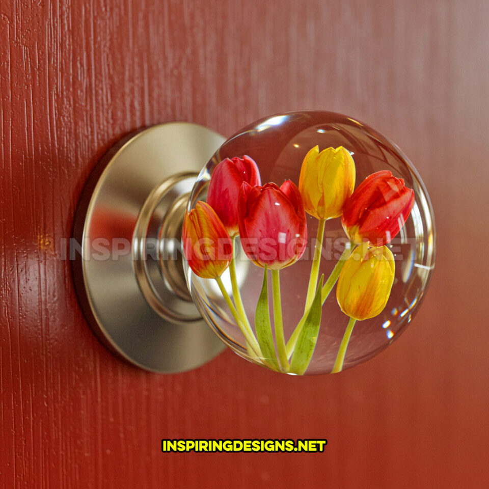 These Epoxy Flower Doorknobs Will Have Your Doors Blooming with Personality