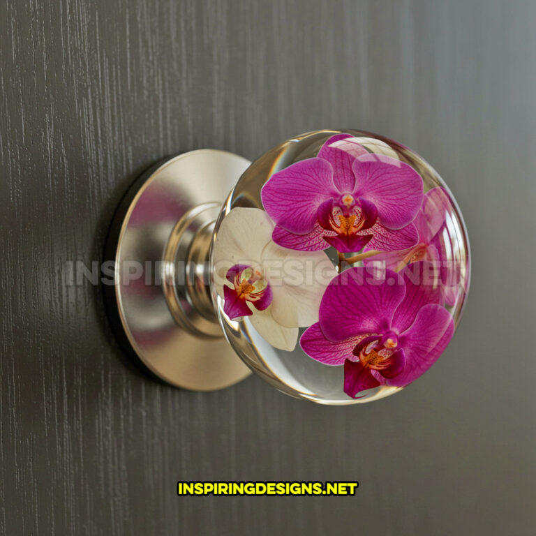 These Epoxy Flower Doorknobs Will Have Your Doors Blooming with Personality