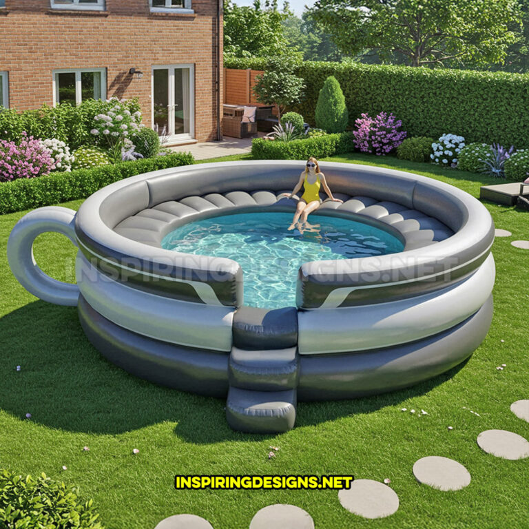 These Inflatable Teacup Pools Let You Watch Your Kids Swim In Comfort