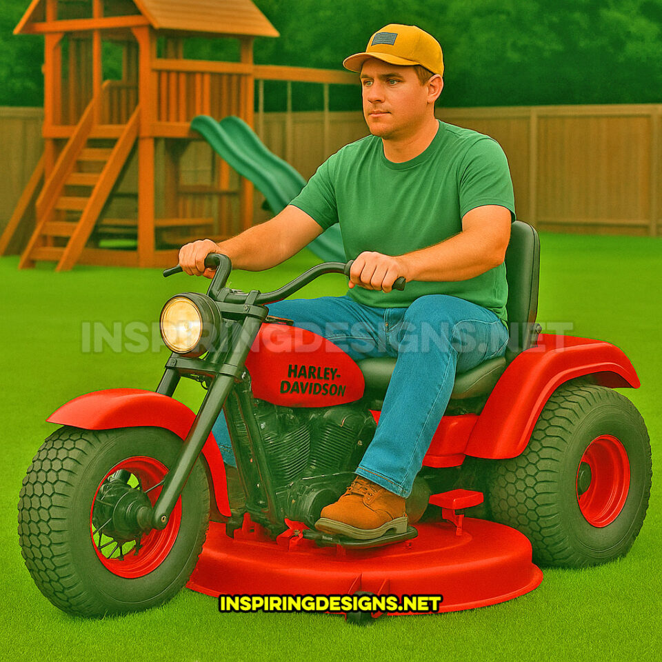 These Harley Mowers Turn Grass Cutting Into a Road Trip