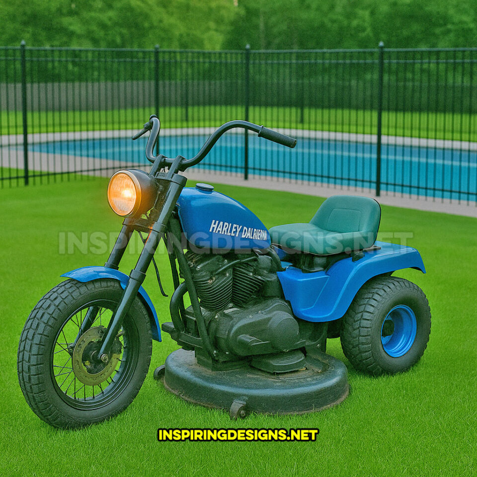 These Harley Mowers Turn Grass Cutting Into a Road Trip