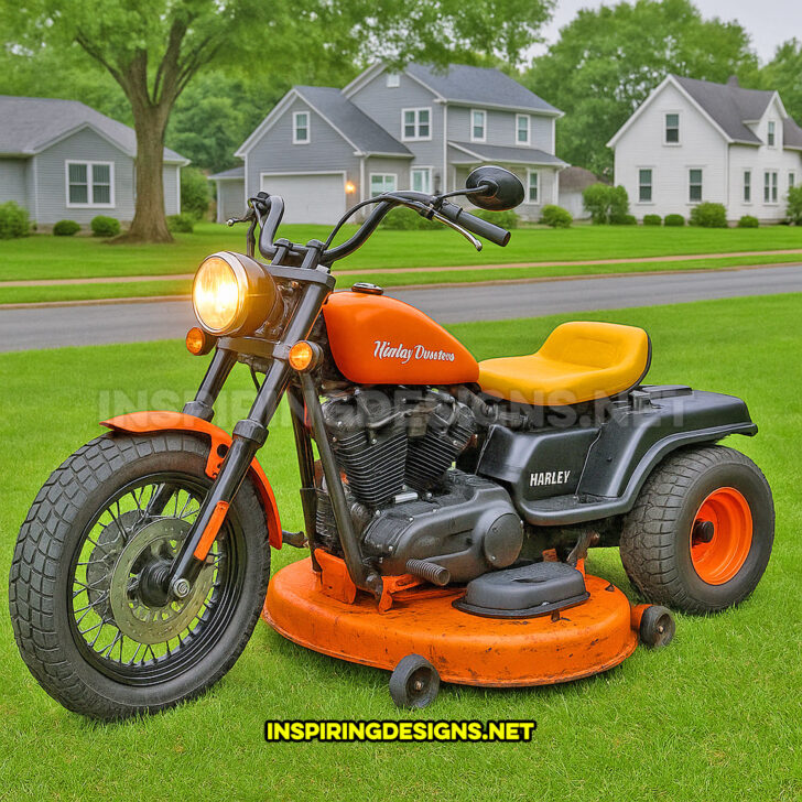 These Harley Mowers Turn Grass Cutting Into a Road Trip