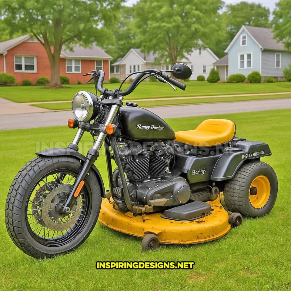 These Harley Mowers Turn Grass Cutting Into a Road Trip