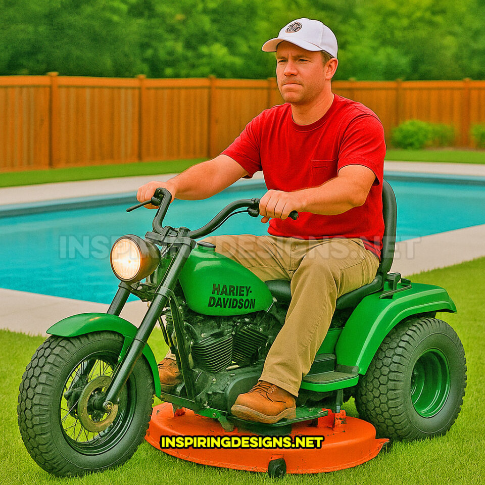 These Harley Mowers Turn Grass Cutting Into a Road Trip