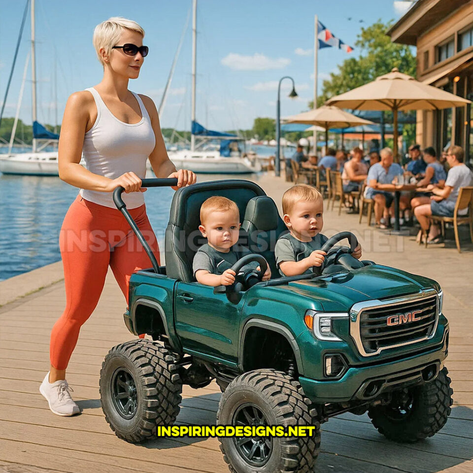 These Pickup Truck Strollers Turn Sidewalks Into Off-Road Adventures
