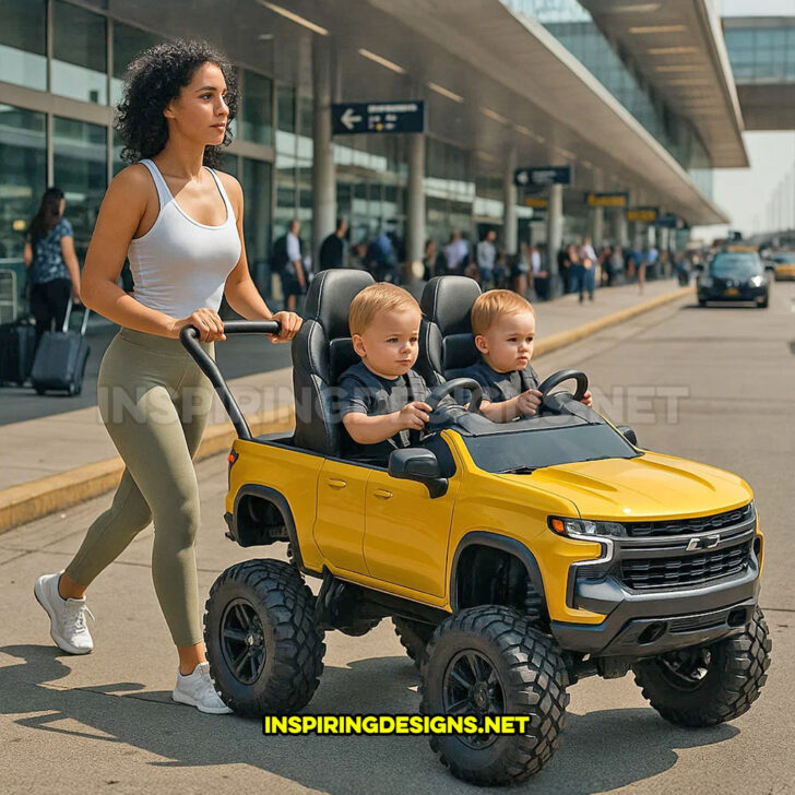 These Pickup Truck Strollers Turn Sidewalks Into Off-Road Adventures
