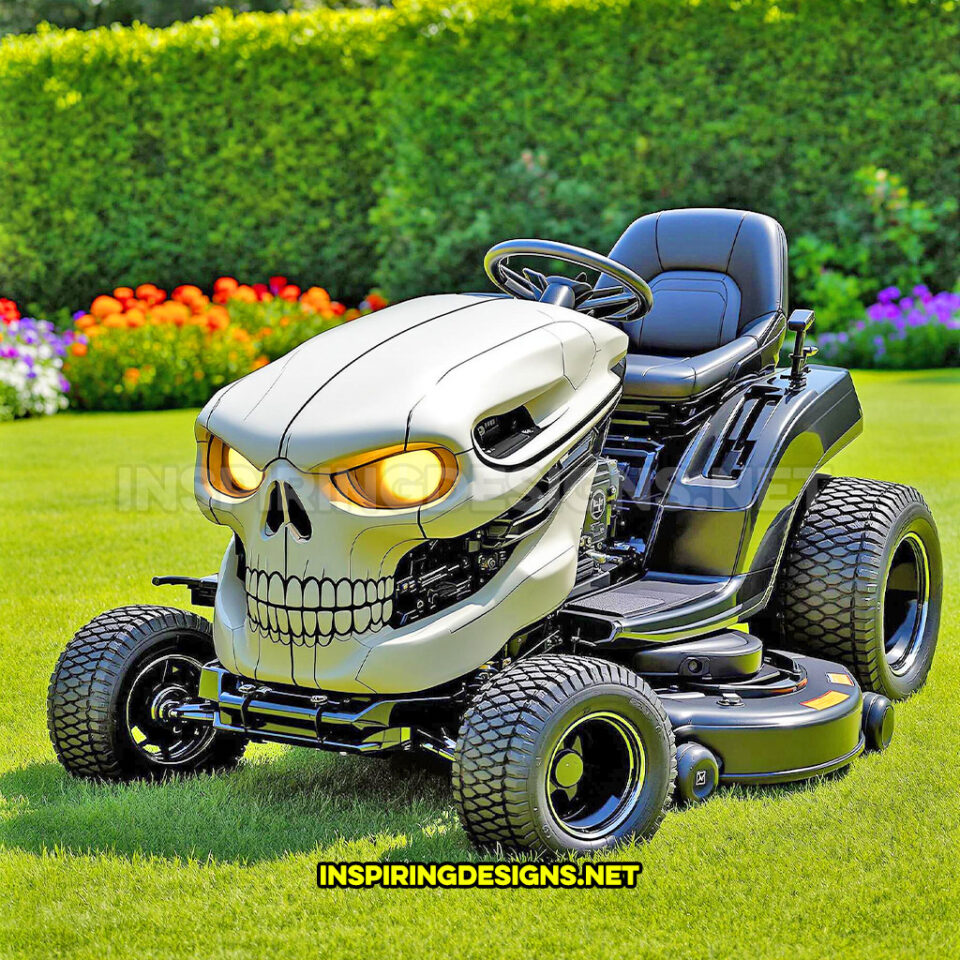 These Skull Lawn Mowers Are For Those Who Are Dead Serious About Yard Work