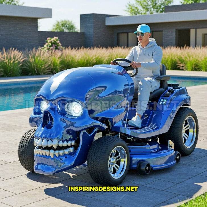 These Skull Lawn Mowers Are For Those Who Are Dead Serious About Yard Work