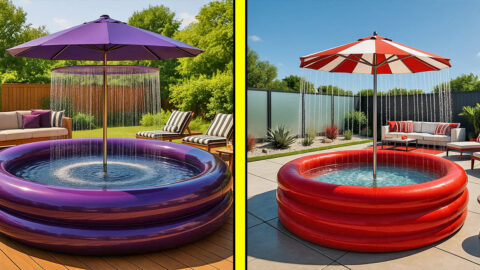 These Umbrella Shower Pools Combine Shade, Style, and Splash