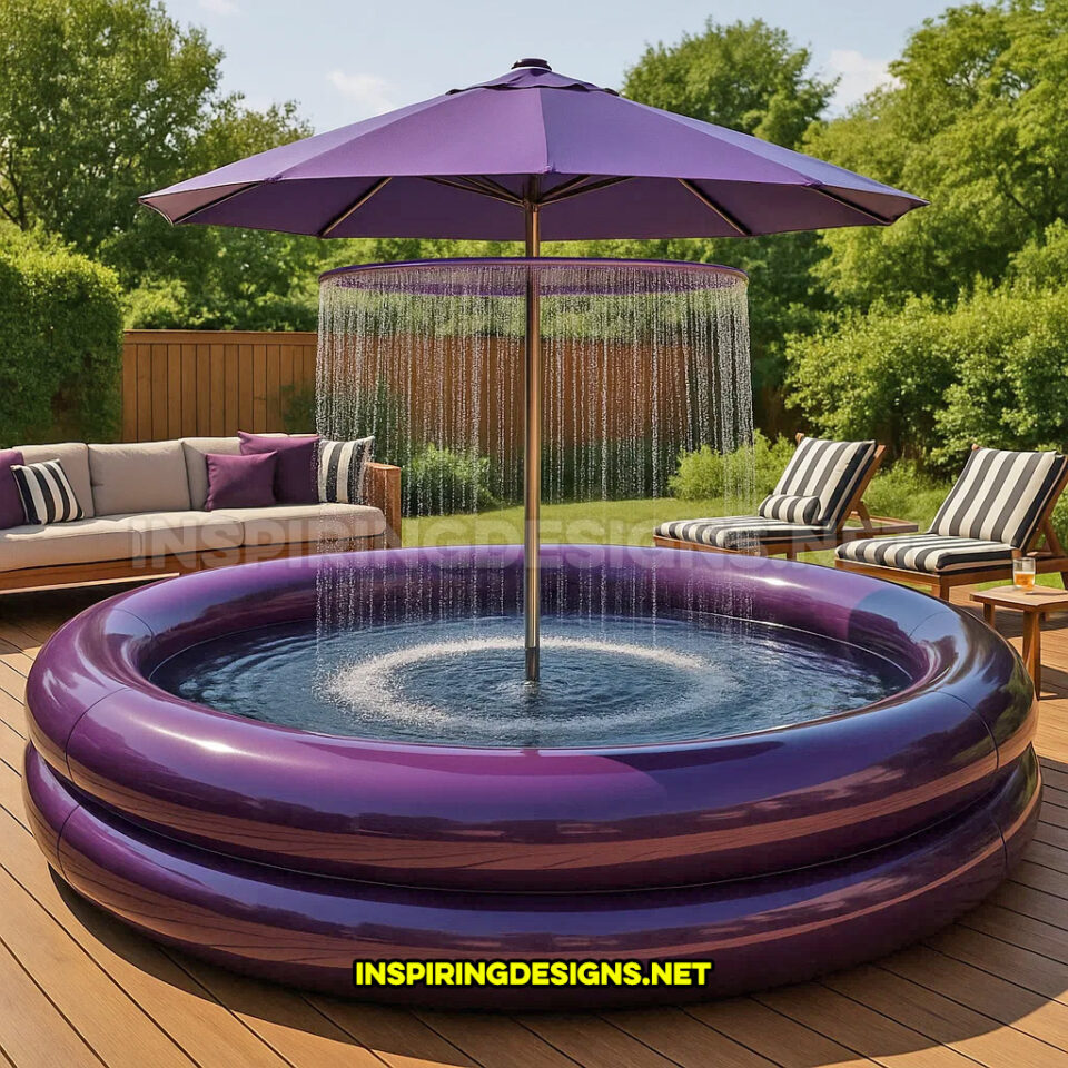 These Umbrella Shower Pools Combine Shade, Style, and Splash