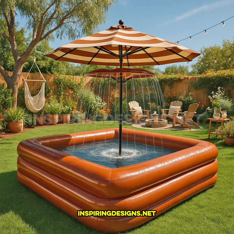 These Umbrella Shower Pools Combine Shade, Style, and Splash