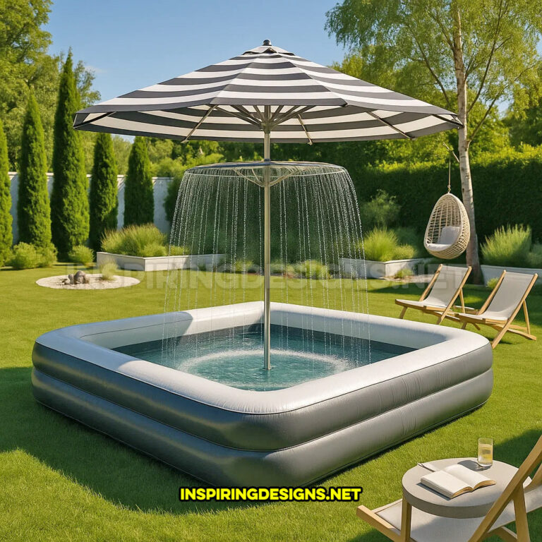 These Umbrella Shower Pools Combine Shade, Style, and Splash