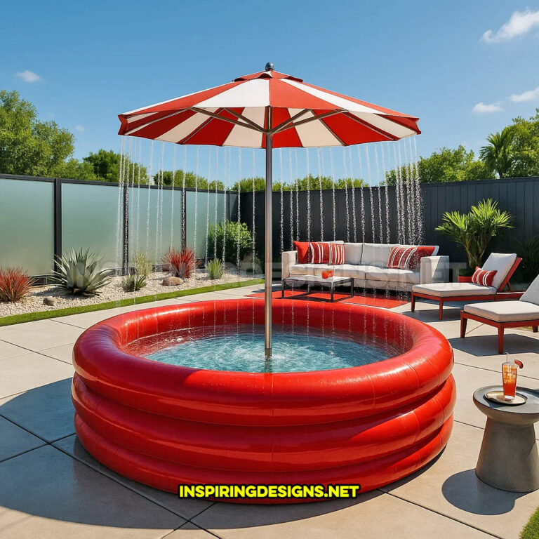 These Umbrella Shower Pools Combine Shade, Style, and Splash