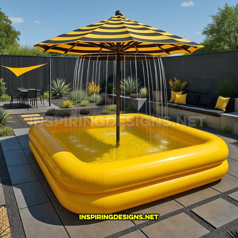 These Umbrella Shower Pools Combine Shade, Style, and Splash