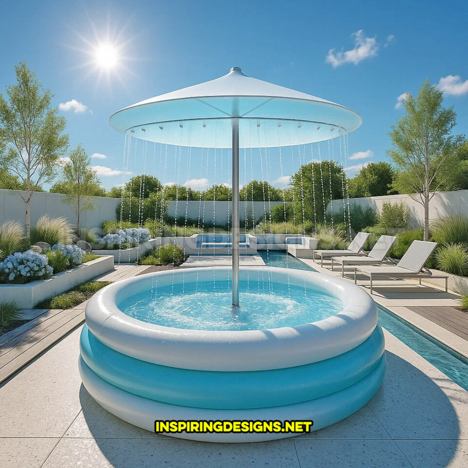 These Umbrella Shower Pools Combine Shade, Style, and Splash