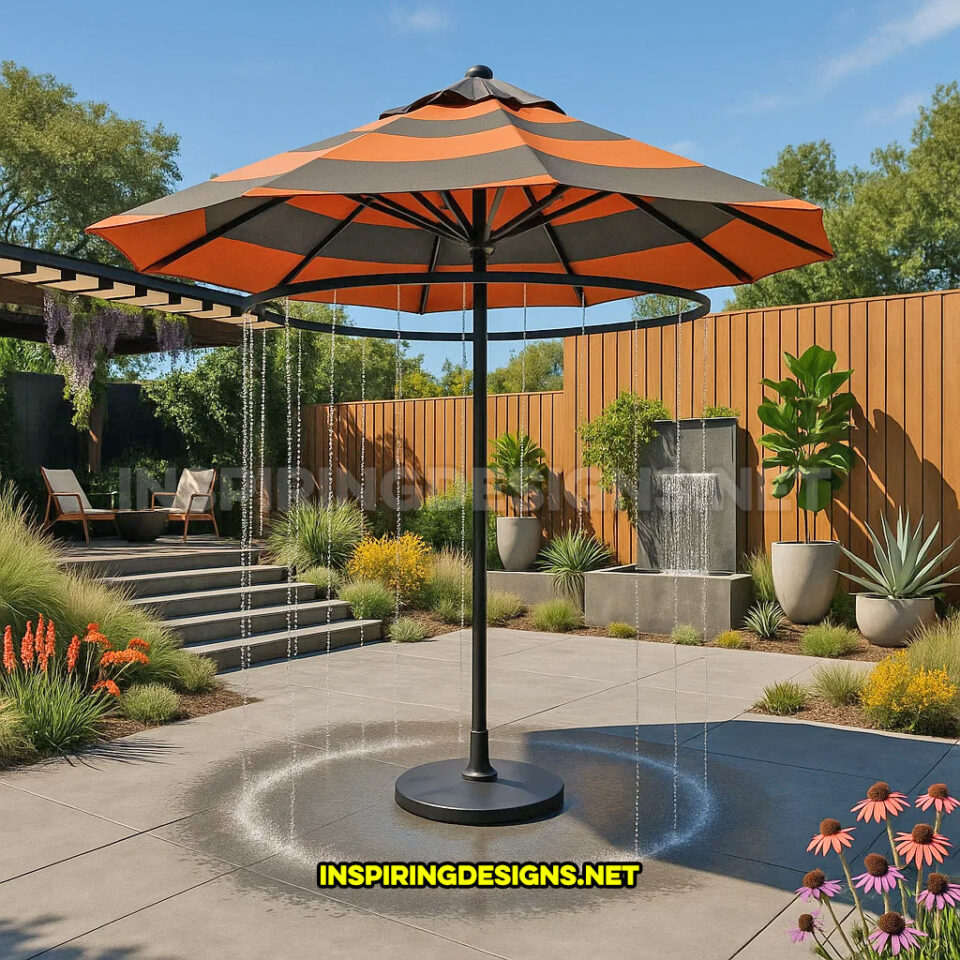 These Umbrella Shower Pools Combine Shade, Style, and Splash