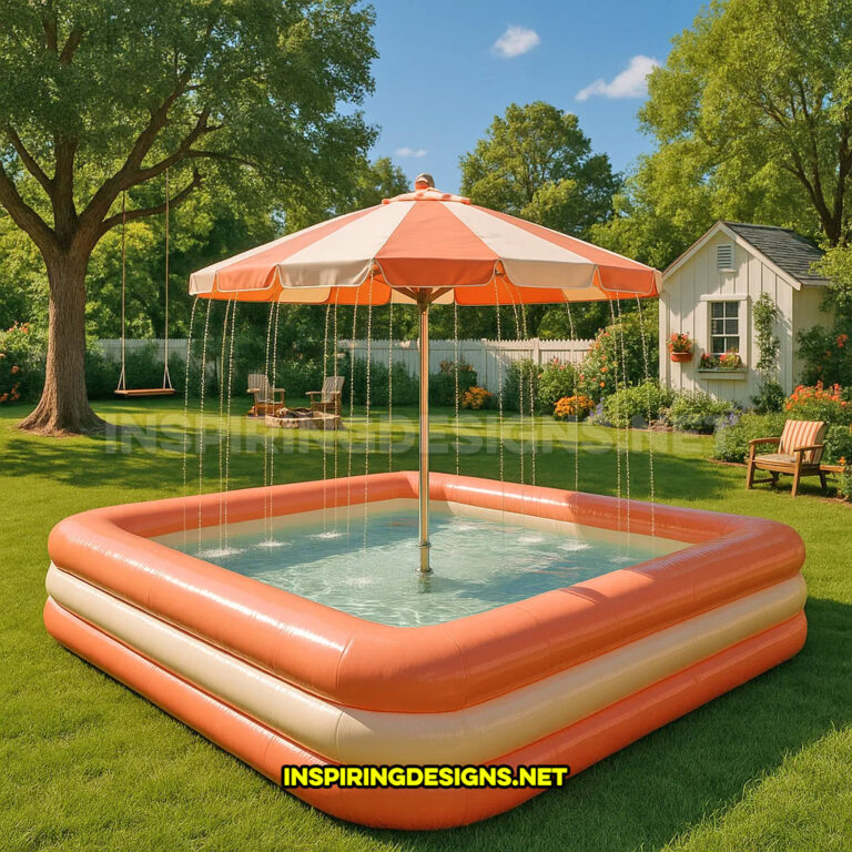These Umbrella Shower Pools Combine Shade, Style, and Splash