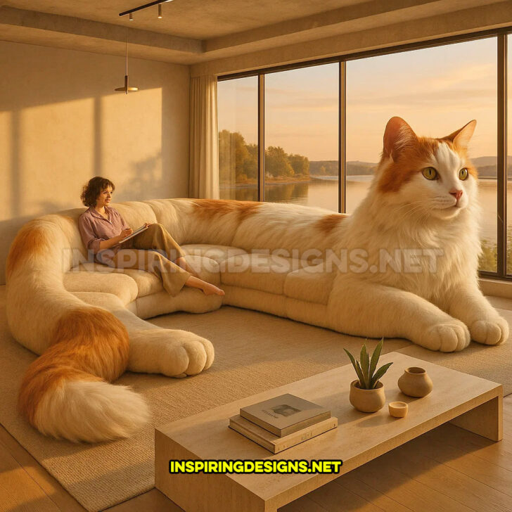 These Cat Shaped Sectional Sofas Are the Purrfect Blend of Comfort and ...