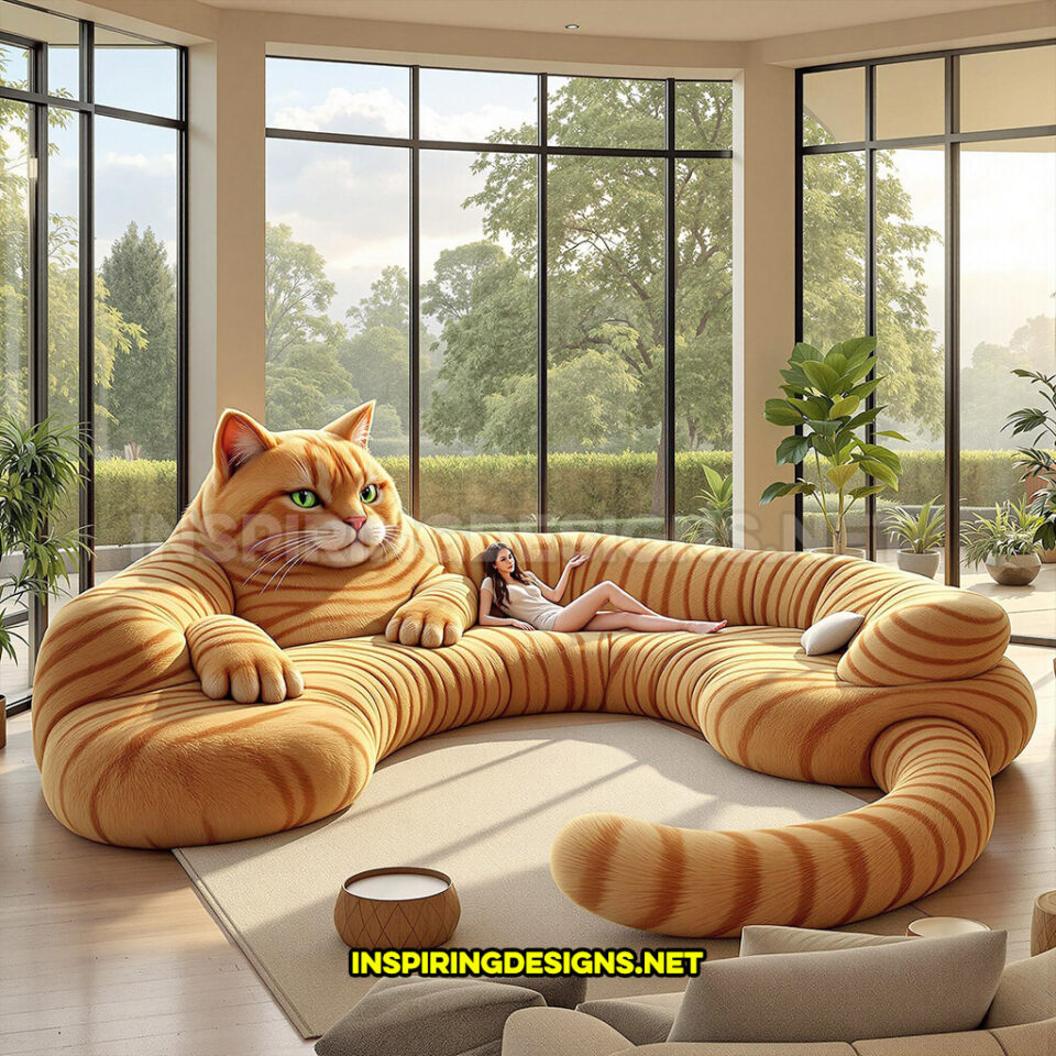 These Cat Shaped Sectional Sofas Are the Purrfect Blend of Comfort and ...