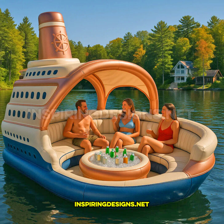 These Inflatable Cruise Ship Lake Floats Are The Ultimate Party On The ...