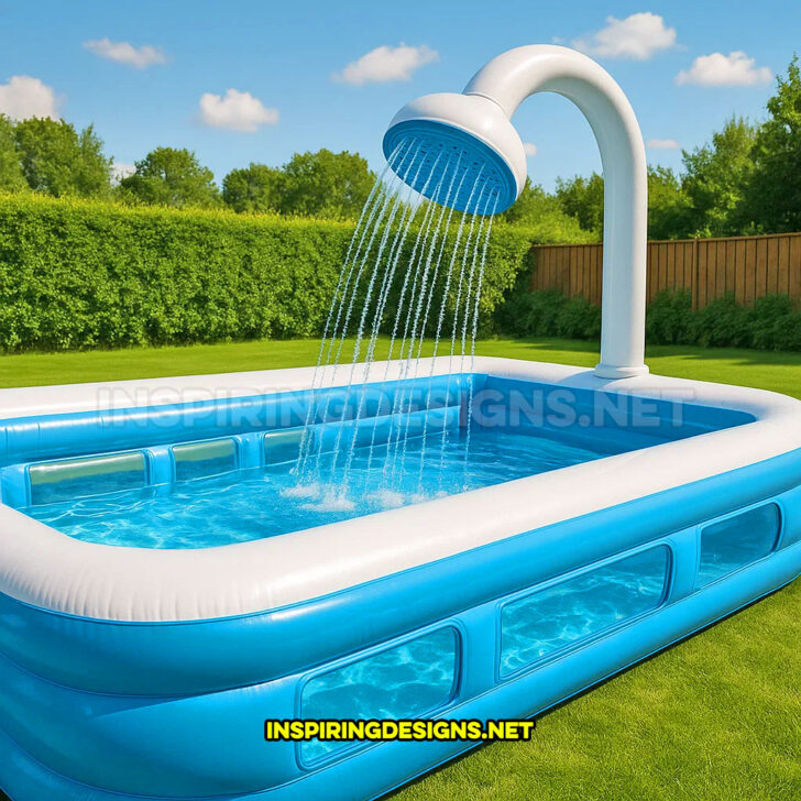 These Inflatable Shower Pools Are So Extra, and We’re Here for It