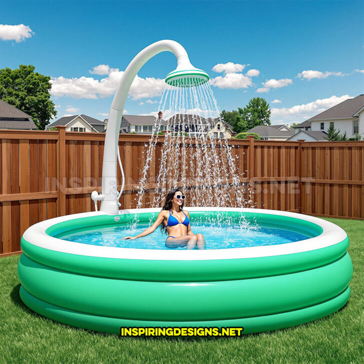 These Inflatable Shower Pools Are So Extra, and We’re Here for It