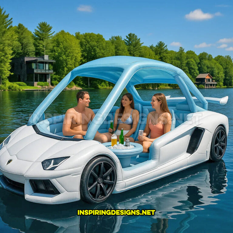These Inflatable Sports Car Lake Floats Are Peak Summer Ridiculousness