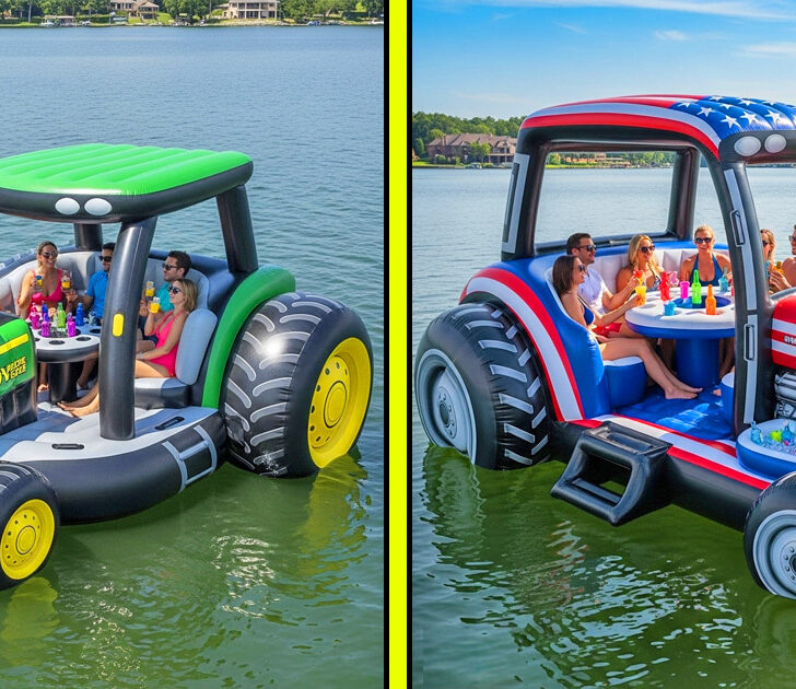 These Inflatable Tractor Lake Floats Are the Rowdiest Rigs to Ever Hit ...