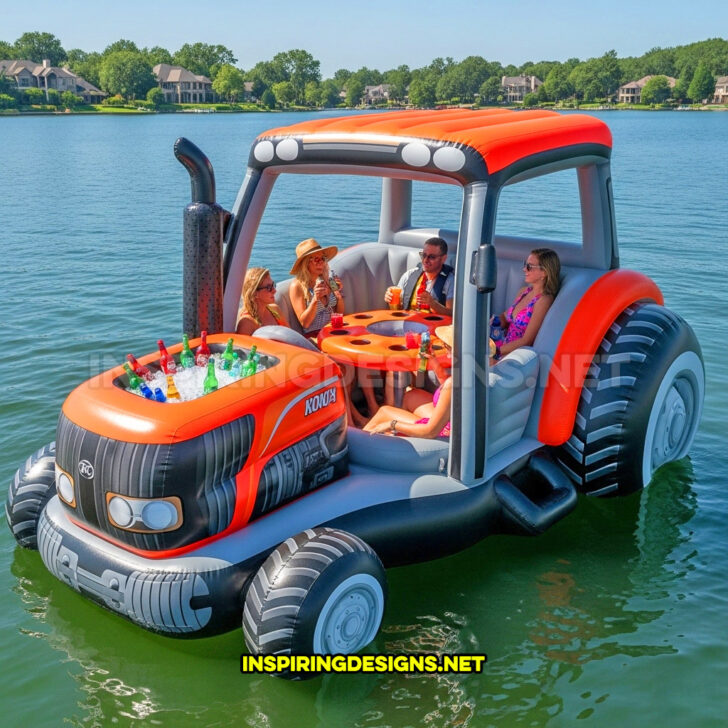 These Inflatable Tractor Lake Floats Are the Rowdiest Rigs to Ever Hit ...