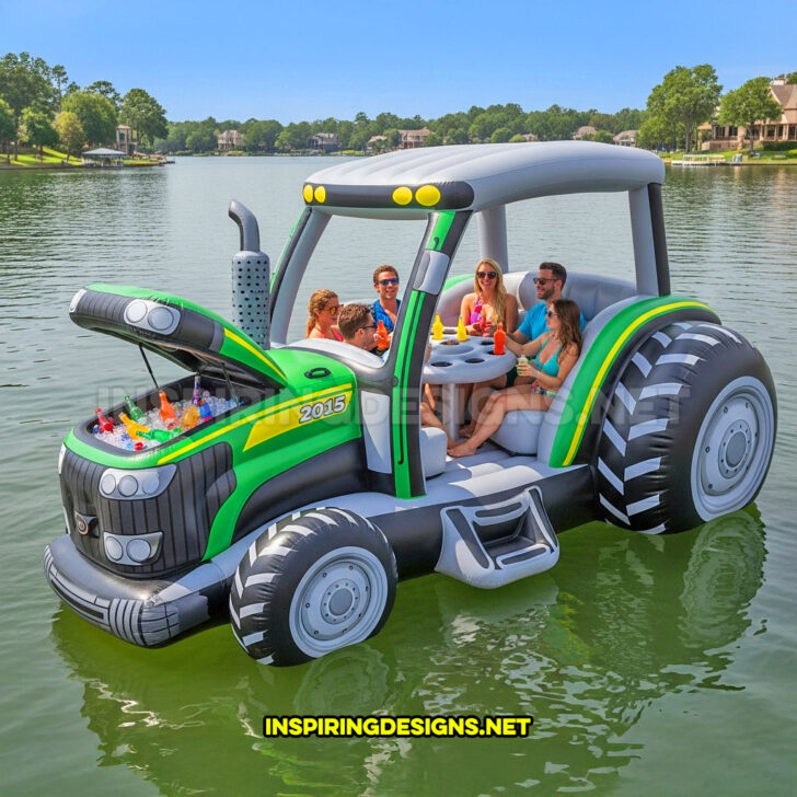 These Inflatable Tractor Lake Floats Are the Rowdiest Rigs to Ever Hit ...