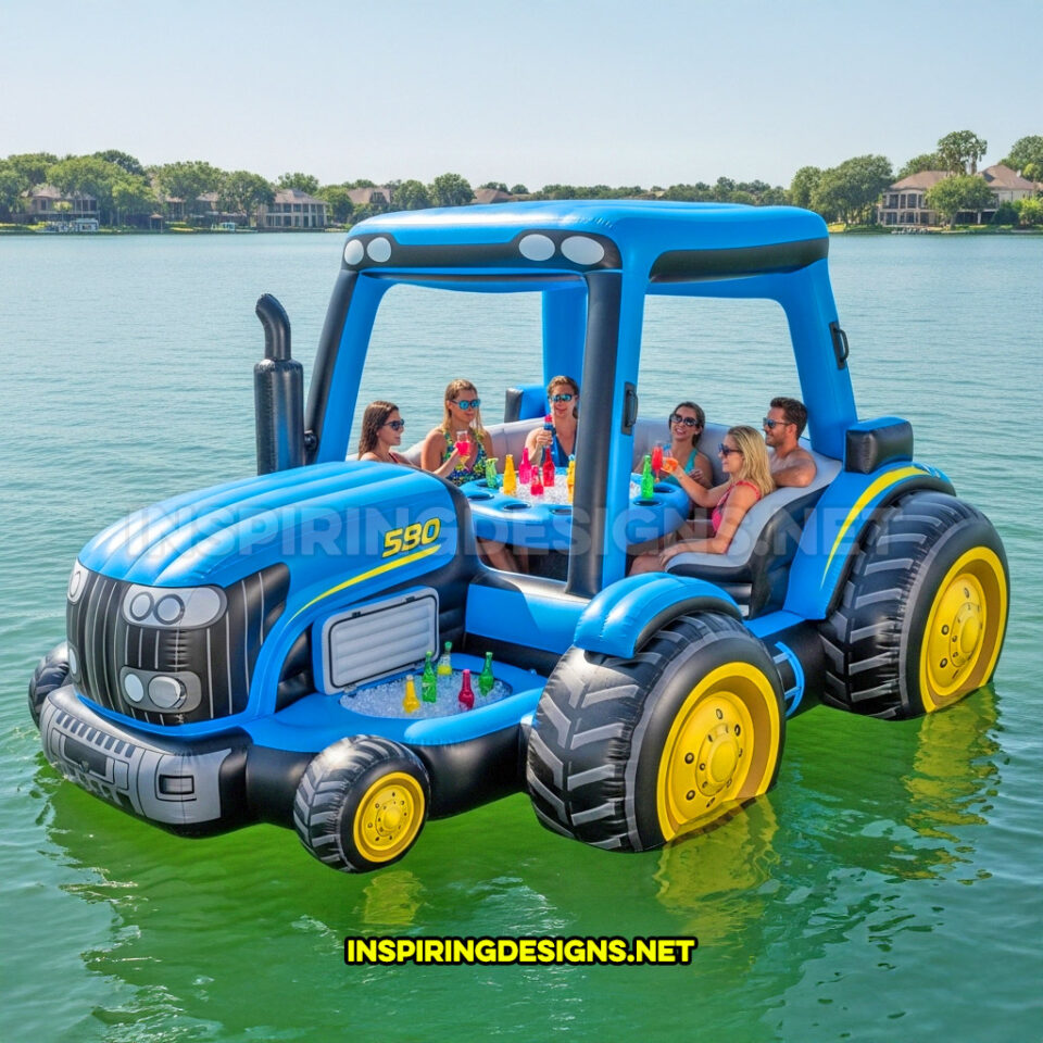 These Inflatable Tractor Lake Floats Are the Rowdiest Rigs to Ever Hit ...