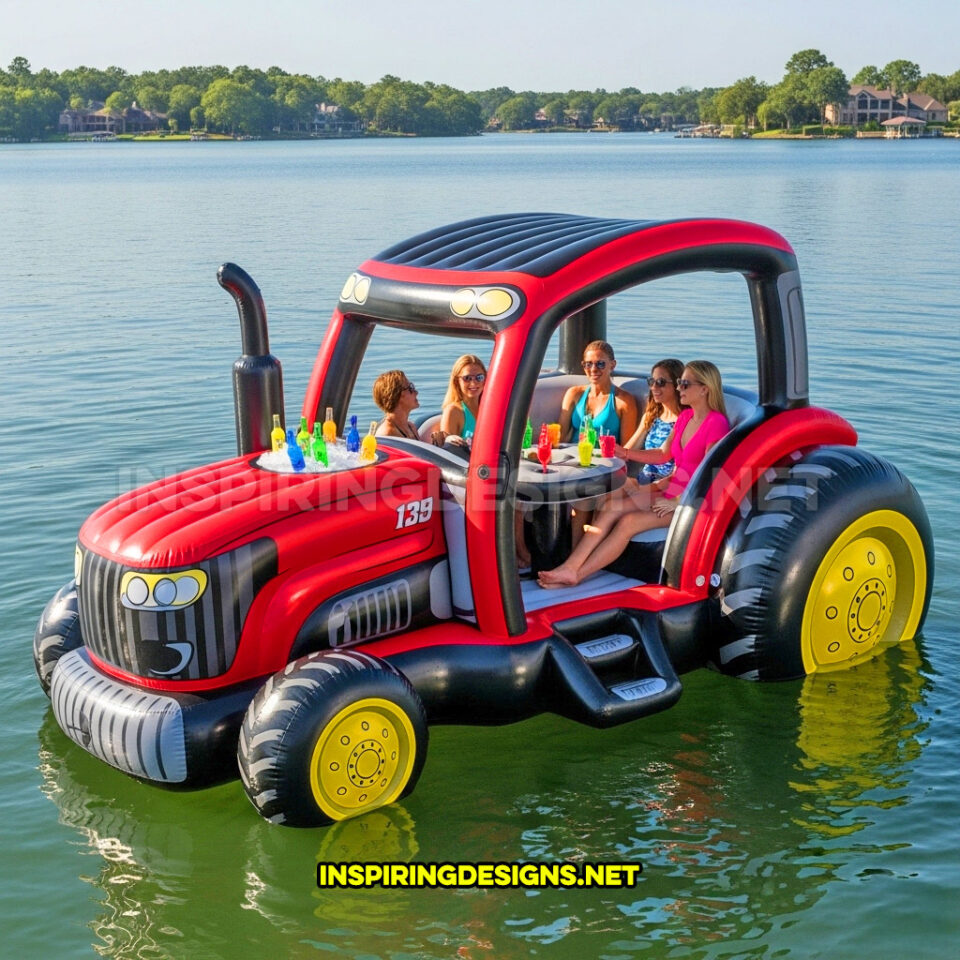 These Inflatable Tractor Lake Floats Are the Rowdiest Rigs to Ever Hit ...