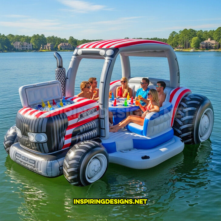 These Inflatable Tractor Lake Floats Are the Rowdiest Rigs to Ever Hit ...
