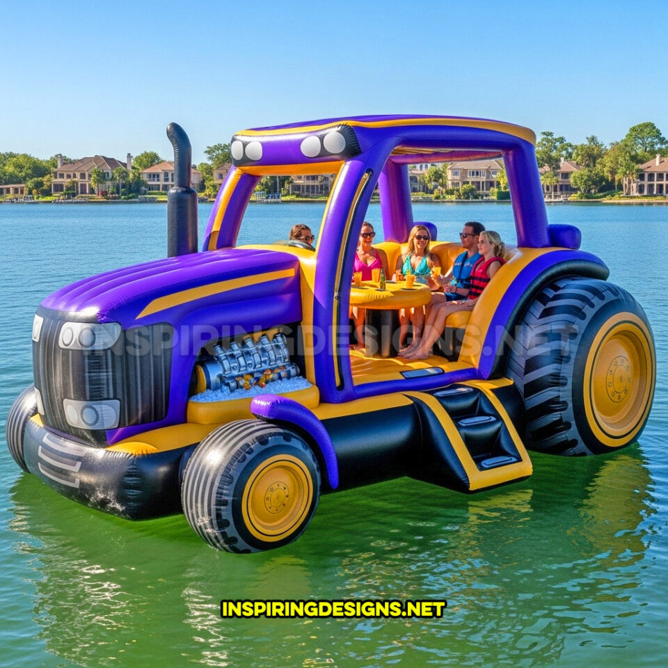 These Inflatable Tractor Lake Floats Are the Rowdiest Rigs to Ever Hit ...