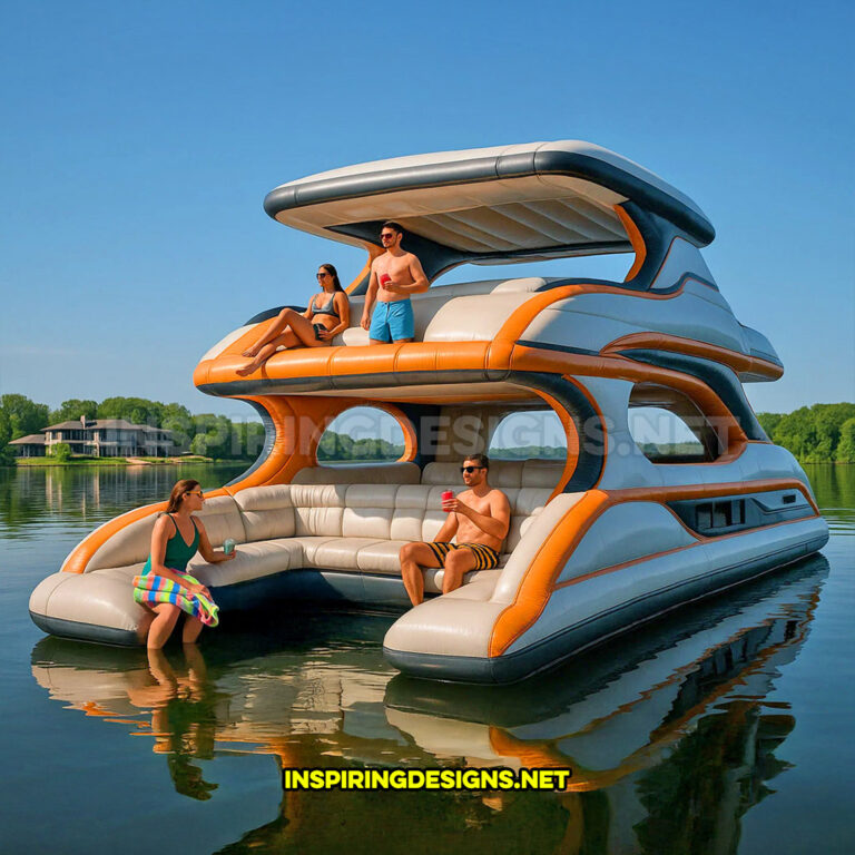 These Inflatable Yacht Lake Floats Deliver Yacht Vibes Without the ...
