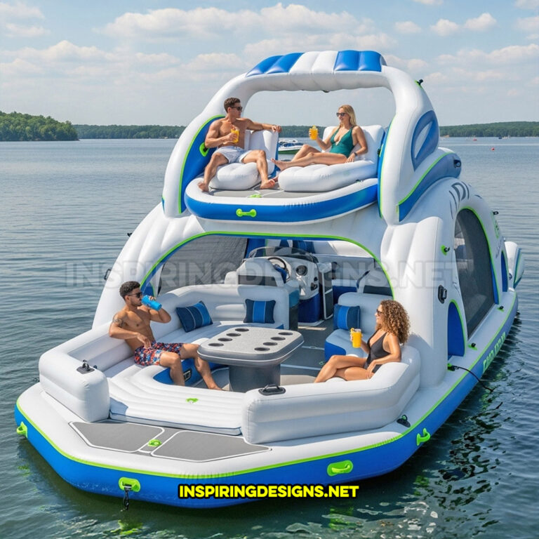 These Inflatable Yacht Lake Floats Deliver Yacht Vibes Without the ...