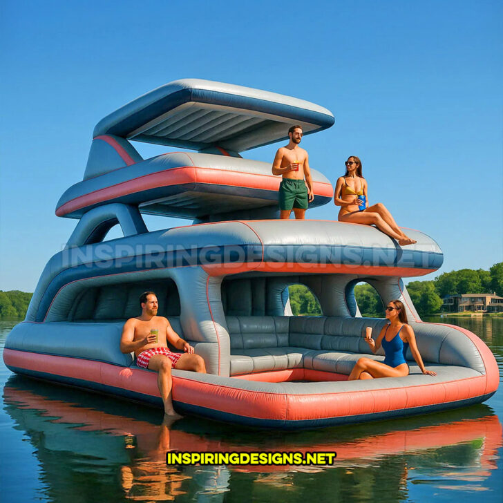 These Inflatable Yacht Lake Floats Deliver Yacht Vibes Without the ...